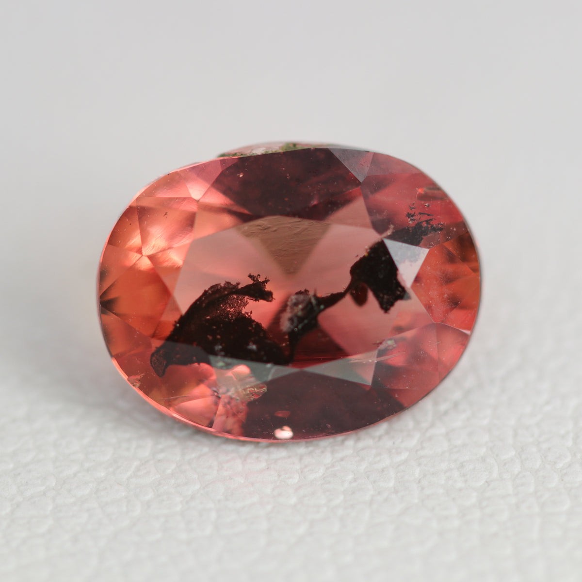 2.1ct Hydrothermal Orange Morganite (Beryl) Oval 10x8 mm Lab Created L ...