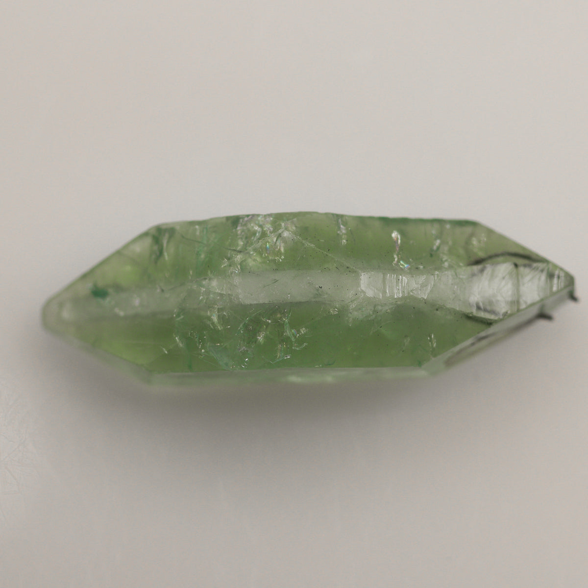 10.7ct Hydrothermal Beryl Green Aquamarine Collectible Crystal Lab Cre ...