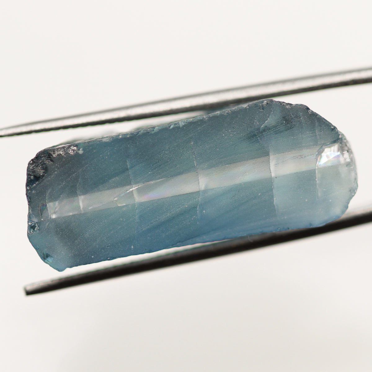 18.5ct Hydrothermal Beryl Blue Aquamarine Collectible Crystal Lab Crea ...