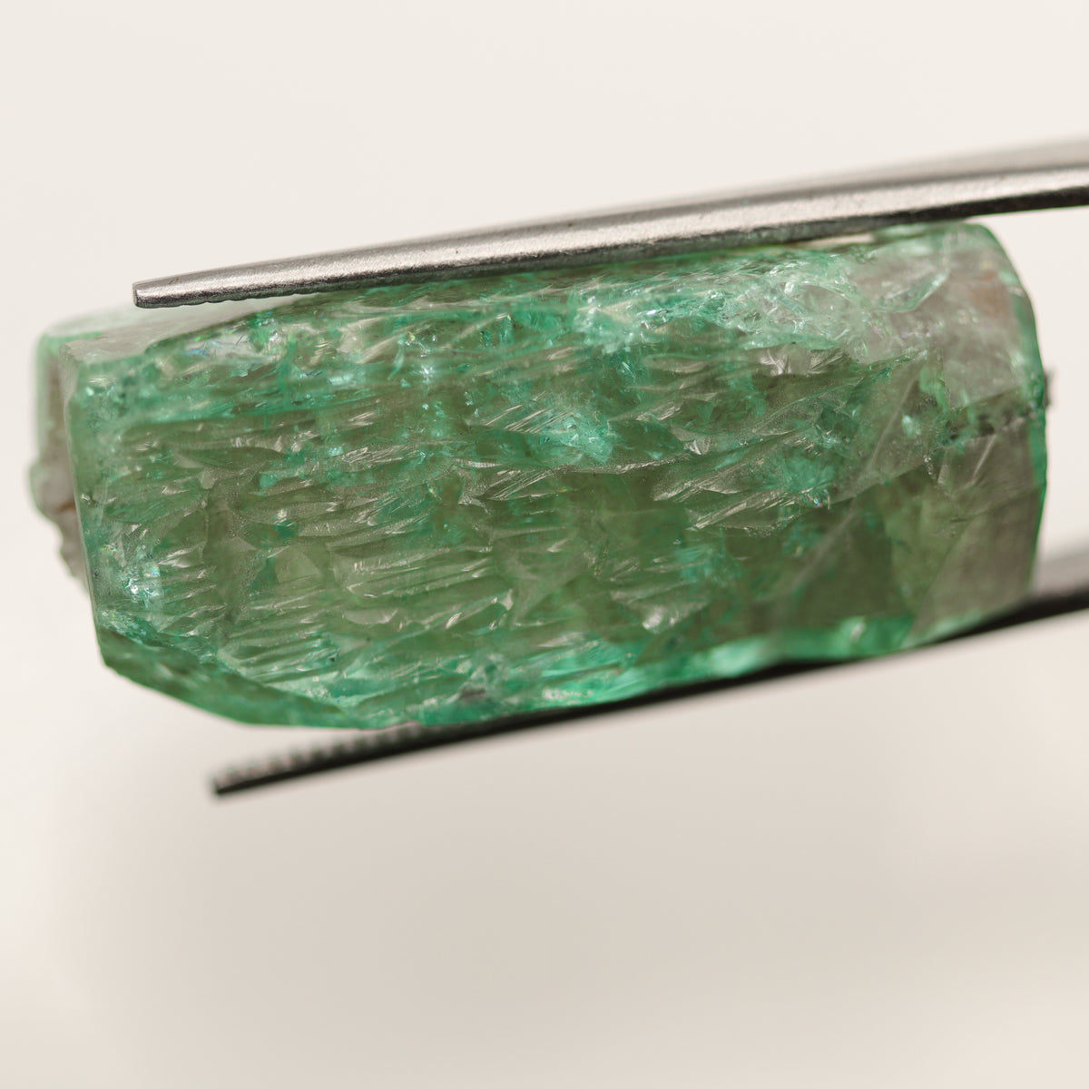 26.6ct Hydrothermal Beryl Green Aquamarine Collectible Crystal Lab Cre ...